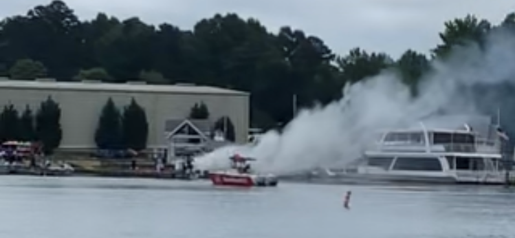 Boat explosion and fire Saturday morning | Cornelius Today