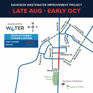 CLT Water closing part of South Street in Davidson | Cornelius Today