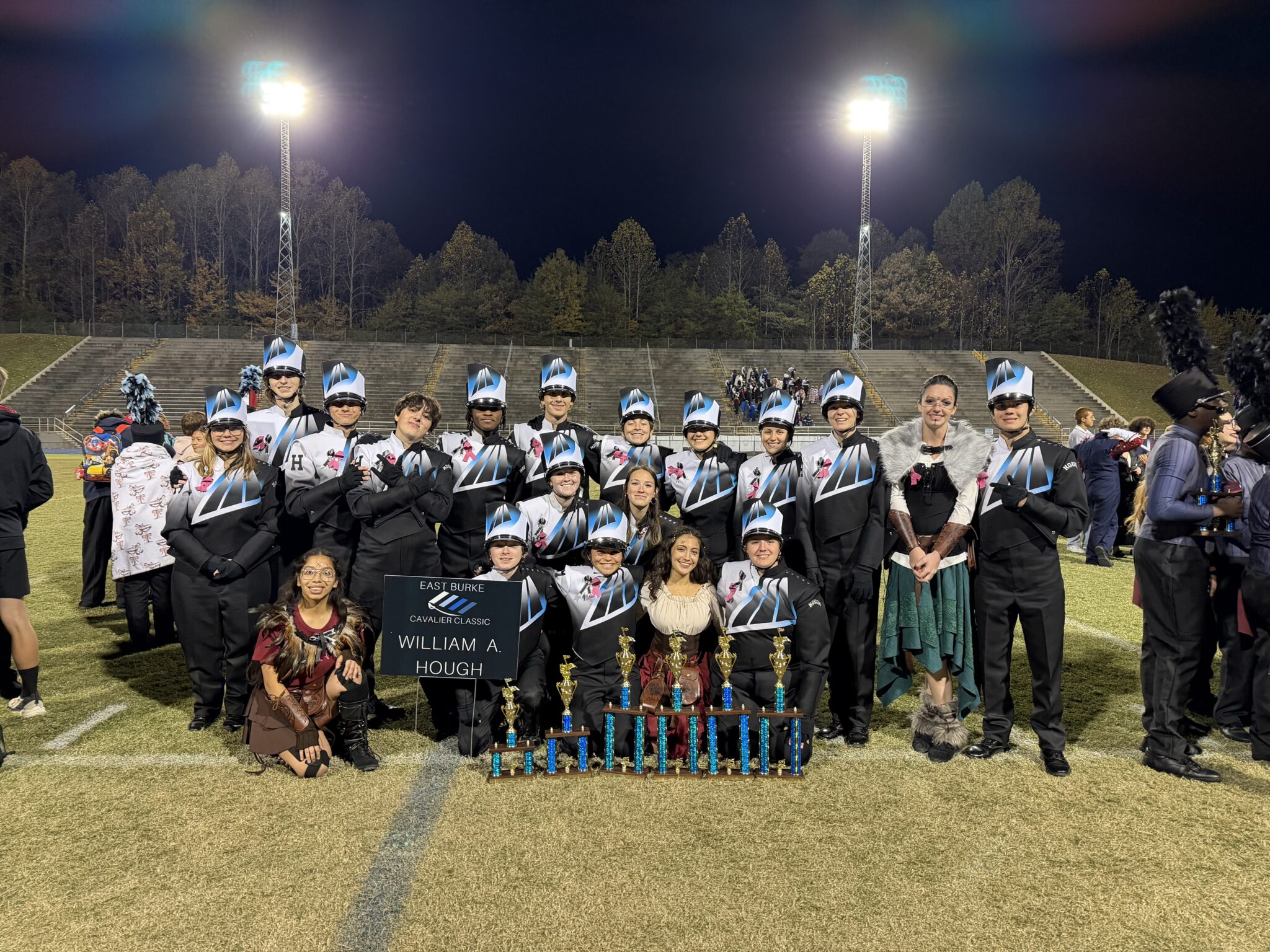 Hough marching band nets 18 trophies during competition season ...